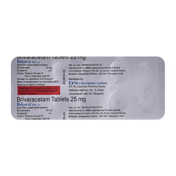 Buy BRICET 25 Tablet 10's Online at Upto 25% OFF | Netmeds