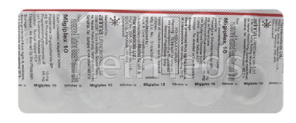 Buy Migiplex 10mg Tablet 10'S Online at Upto 25% OFF | Netmeds