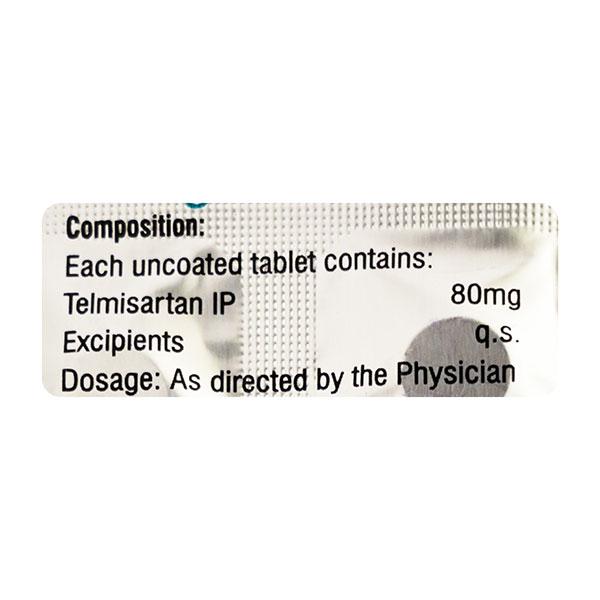 Telmiget 80mg Tablet 10'S : Price, Uses, Side Effects | Netmeds