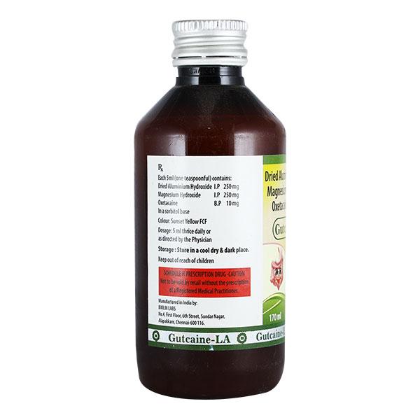 Buy GUTCAINE LA Suspension 170ml Online at Upto 25% OFF | Netmeds