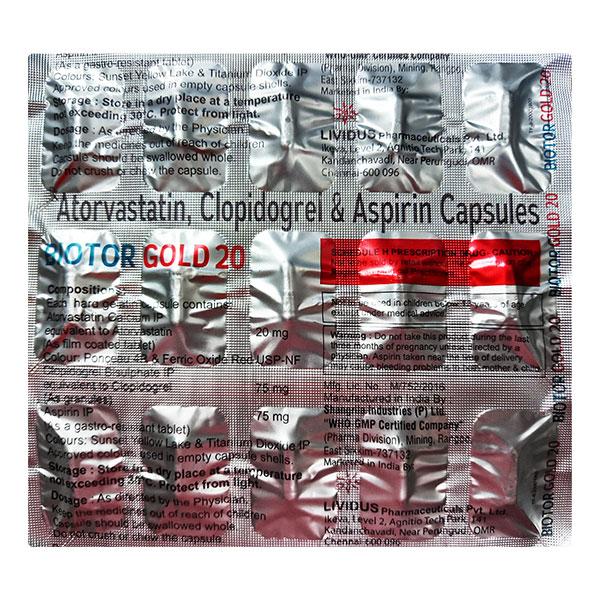 Buy BIOTOR GOLD 20 Capsule 15's Online at Upto 25% OFF | Netmeds