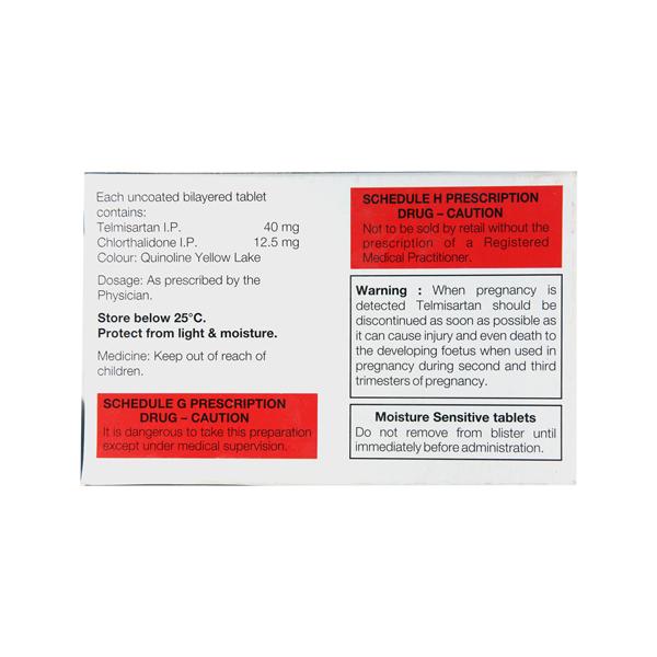 Telpres Ct 40/12.5Mg Tablet 15's : Price, Uses, Side Effects | Netmeds