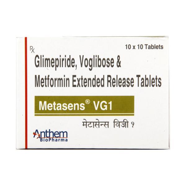 Metasens VG 1mg Tablet 10'S : Price, Uses, Side Effects | Netmeds
