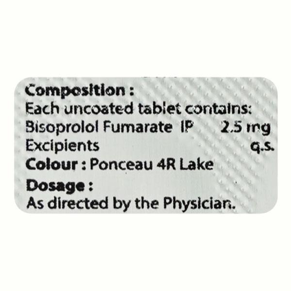 BISOTRADE 2.5 Tablet 10's : Price, Uses, Side Effects | Netmeds