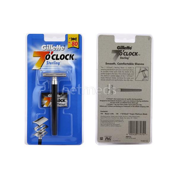 Buy Gillette 7'O Clock Sterling Razor online at best price-Shaving ...