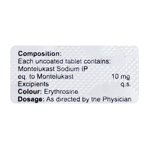 Buy Montegress 10mg Tablet 10'S Online at Upto 25% OFF | Netmeds