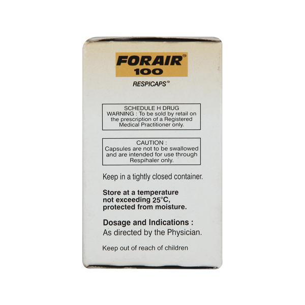 Buy Forair 100mg Respicaps 30'S Online at Upto 25% OFF | Netmeds