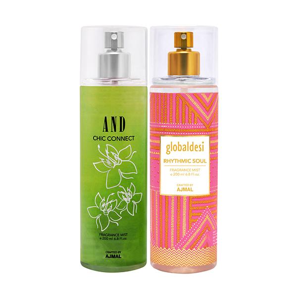 Buy AND Chic Connect Body Mist & Global Desi Rhythmic Soul Body Mist ...