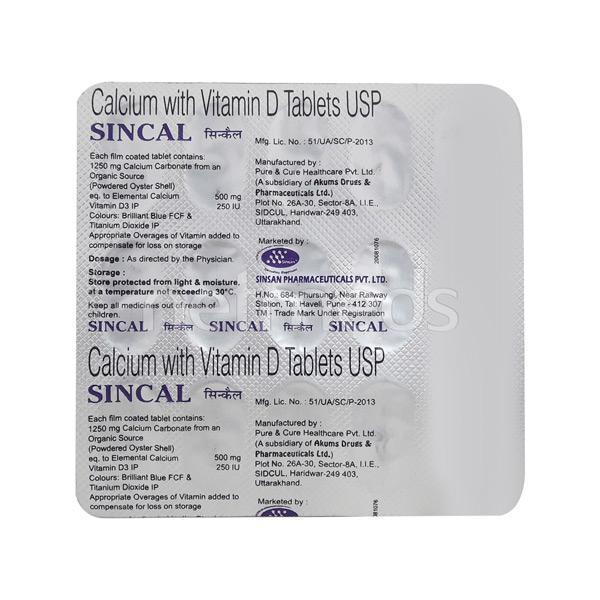 Buy Sincal Tablet 15'S Online at Upto 25% OFF | Netmeds