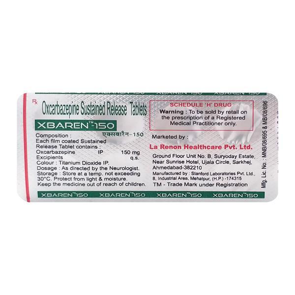 Buy Xbaren 150mg Tablet 10'S Online at Upto 25% OFF | Netmeds