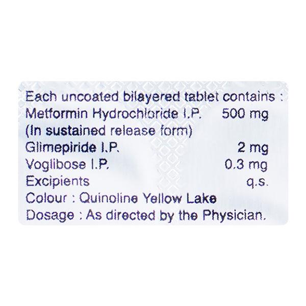 Trivoglitor Forte 2mg Tablet 10'S : Price, Uses, Side Effects | Netmeds