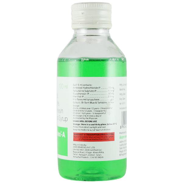 Buy TRICODEX A Syrup 100ml Online at Upto 25% OFF | Netmeds