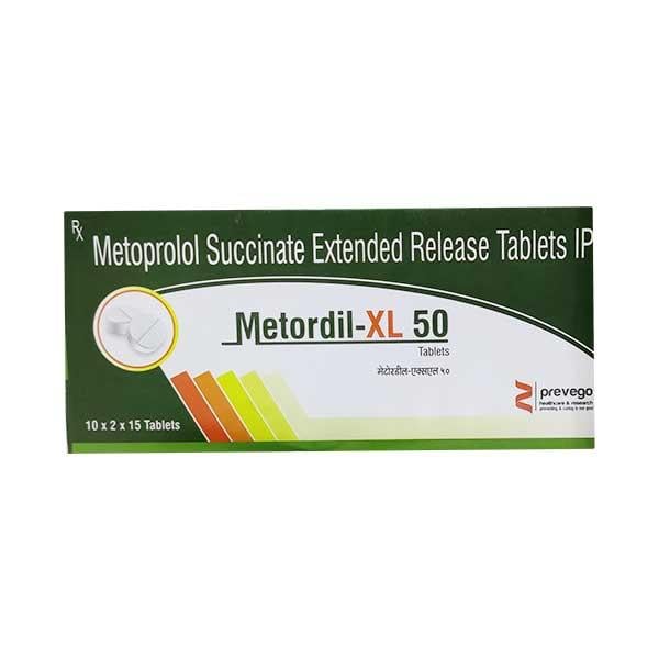 METORDIL XL 50 Tablet 15's : Price, Uses, Side Effects | Netmeds