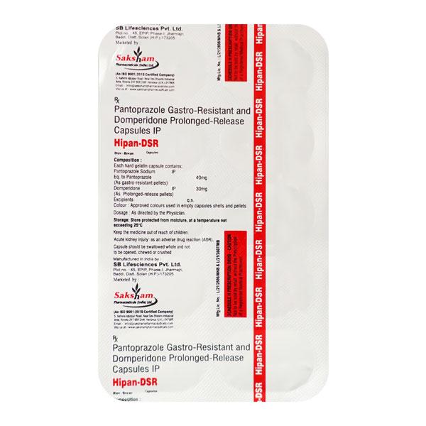 Buy HIPAN DSR Capsule 10's Online at Upto 25% OFF | Netmeds