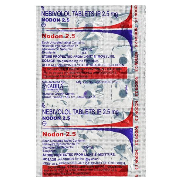Nodon 2.5mg Tablet 15'S : Price, Uses, Side Effects | Netmeds