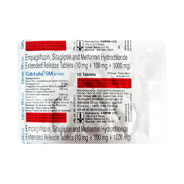 GIBTULIO SM 10/1000 Tablet 10's