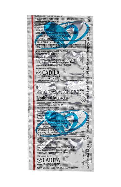 Nodon AM 2.5mg Tablet 10'S : Price, Uses, Side Effects | Netmeds