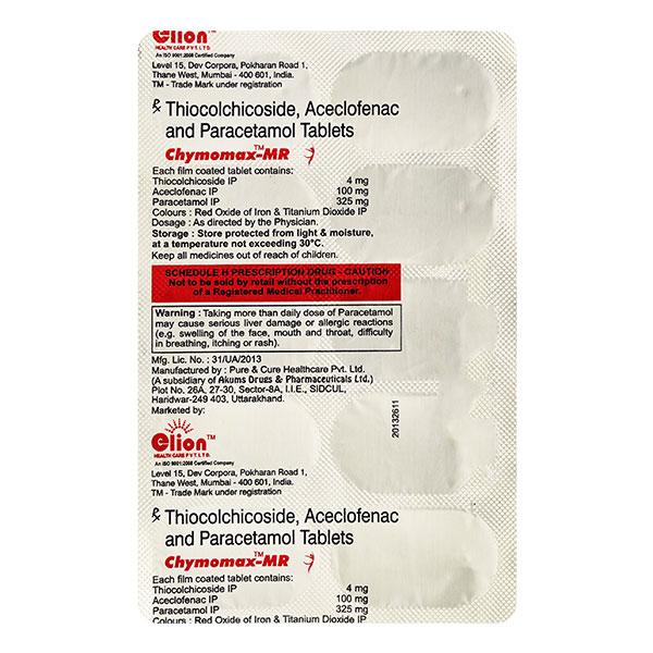 Buy CHYMOMAX MR Tablet 10's Online at Upto 25% OFF | Netmeds
