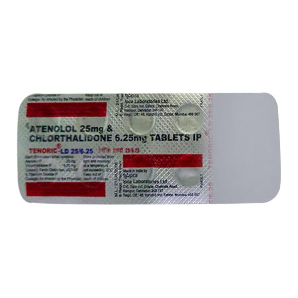 Tenoric LD 25/6.25mg Tablet 10'S : Price, Uses, Side Effects | Netmeds