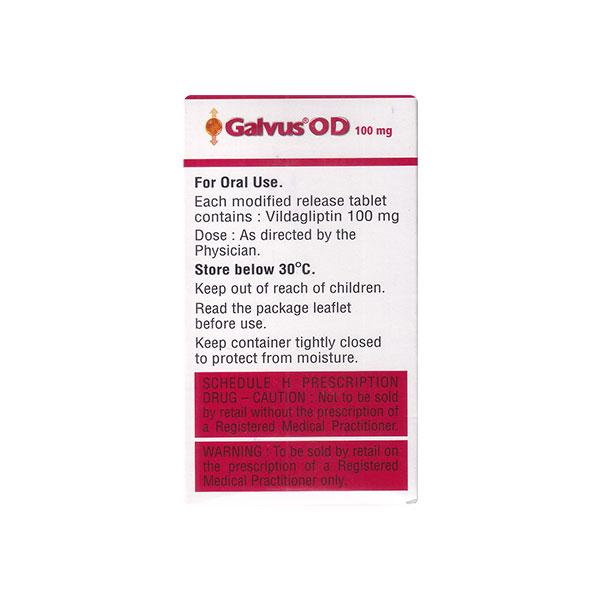 Buy GALVUS OD 100mg Tablet 90's Online at Upto 25% OFF | Netmeds