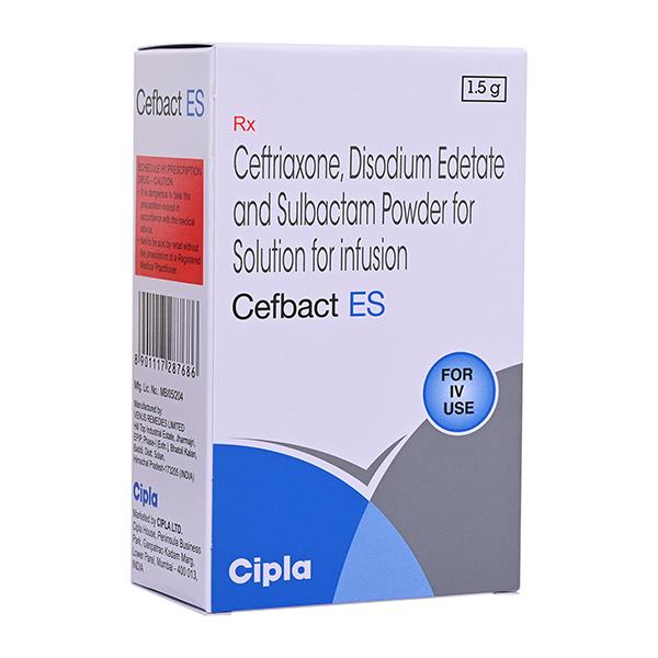Buy CEFBACT ES 1.5g Injection 1's Online at Upto 25% OFF | Netmeds