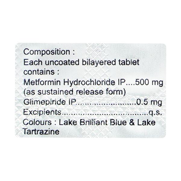 APRIGLIM M 0.5 Tablet 15's : Price, Uses, Side Effects | Netmeds