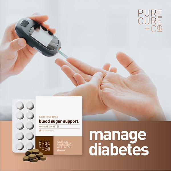 Buy Pure Cure + Co. Blood Sugar Support - Manage Diabetes 1's Online at ...
