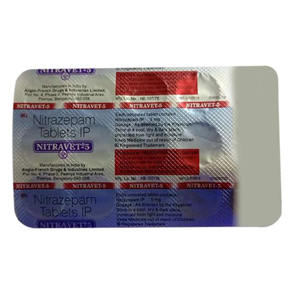 Nitravet 5mg Tablet 15'S - Price, Uses, Side Effects, and Substitutes ...