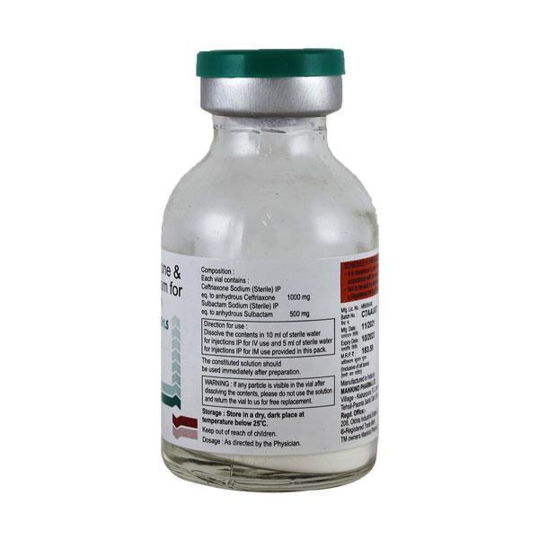 Mahacef SB Injection 1.5gm : Price, Uses, Side Effects | Netmeds