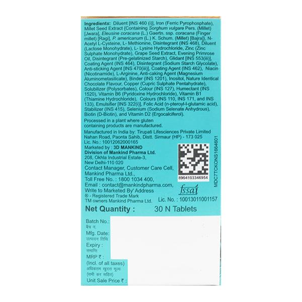 HAIRBLESS DIVA GLUTEN FREE NUTRACEUTICAL FOR WOMEN Tablet 30's