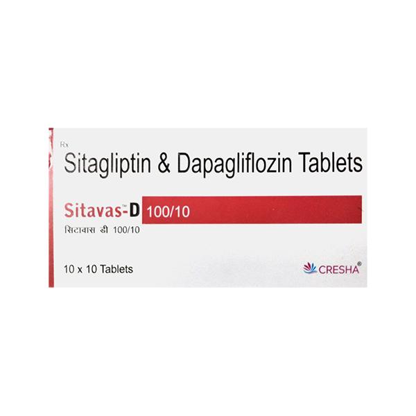 Buy SITAVAS D 100/10 Tablet 10's Online at Upto 25% OFF | Netmeds