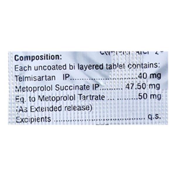 TELMIPIL BETA 50mg Tablet 10's : Price, Uses, Side Effects | Netmeds