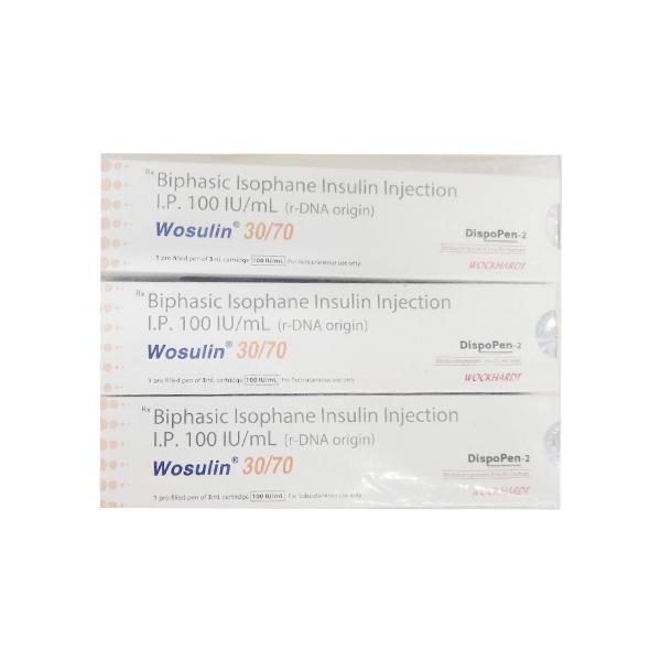 Wosulin 30/70 Pen(Dispo) 1X3ml : Price, Uses, Side Effects | Netmeds