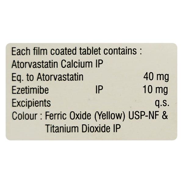 Buy ATORVA E 40 Tablet 10's Online at Upto 25% OFF | Netmeds