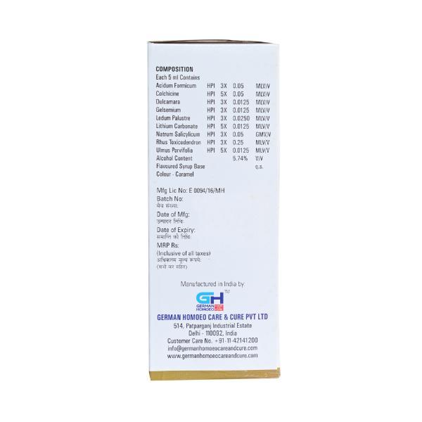 Buy German's Arthritic Care and Cure Syrup 200 ml Online at Best Price ...