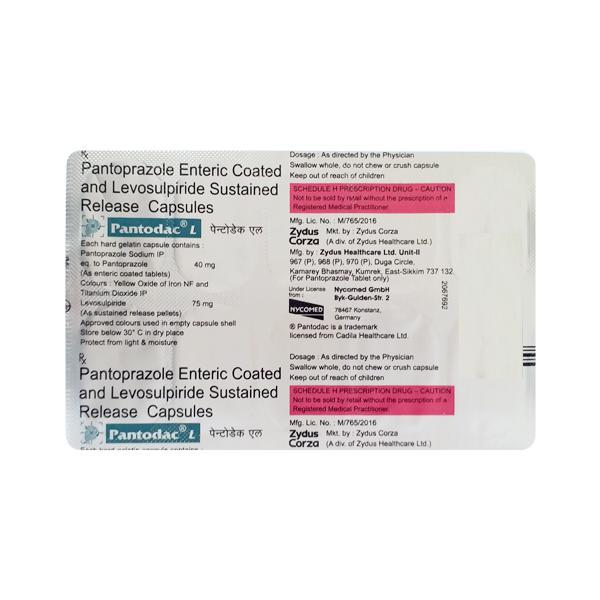Pantodac L Capsule 10'S - Buy Medicines online at Best Price from ...
