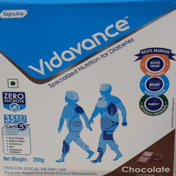 Buy Vidavance Chocolate Powder (Refill Pack) 200 gm Online at Best ...