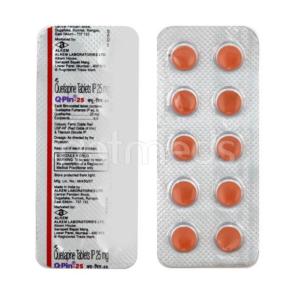 Buy Q Pin 25mg Tablet 10'S Online at Upto 25% OFF | Netmeds