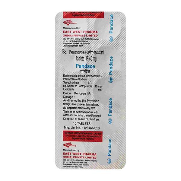 Buy PANDACE 40mg Tablet 10's Online at Upto 25% OFF | Netmeds