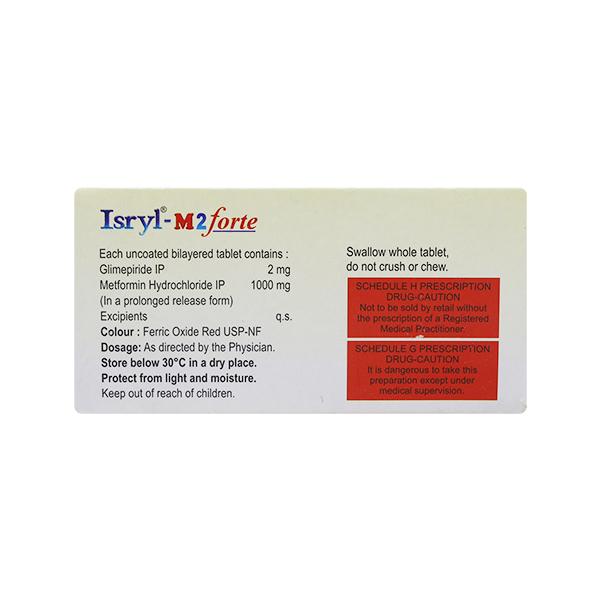 Isryl M2 Forte Tablet 15's : Price, Uses, Side Effects | Netmeds