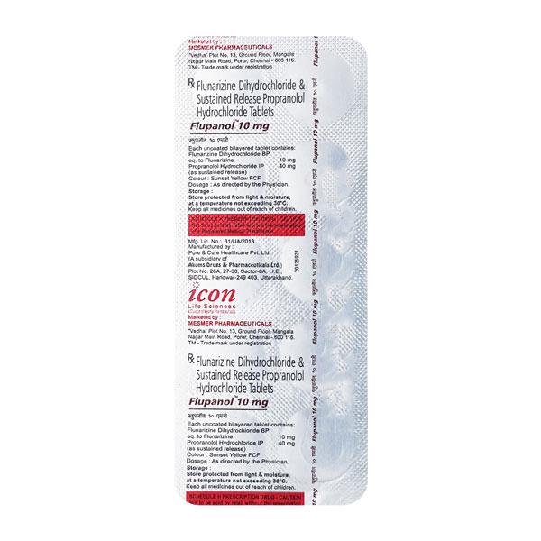 Buy Flupanol 10mg Tablet 10'S Online at Upto 25% OFF | Netmeds