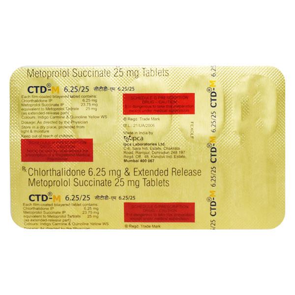 CTD M 6.25/25mg Tablet 10'S : Price, Uses, Side Effects | Netmeds