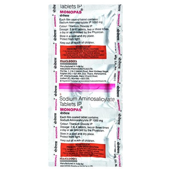 Monopas 1000mg Tablet 6'S - Price, Uses, Side Effects, and Substitutes ...