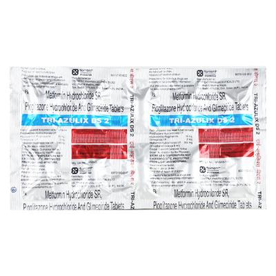 TRI AZULIX DS 2mg Tablet 10's : Price, Uses, Side Effects | Netmeds