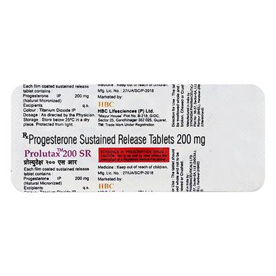 Buy Prolutax SR 200mg Tablet 10'S Online at Upto 25% OFF | Netmeds