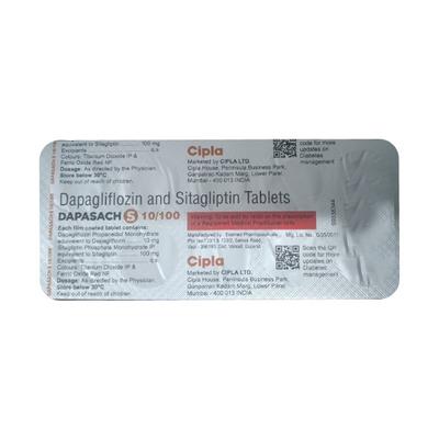 Buy DAPASACH S 10/100 Tablet 10's Online at Upto 25% OFF | Netmeds