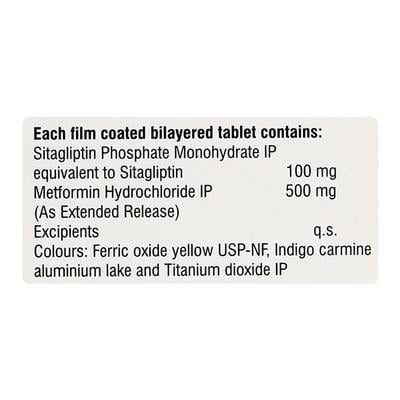 Buy SITARED M XR 100/500 Tablet 10's Online at Upto 25% OFF | Netmeds