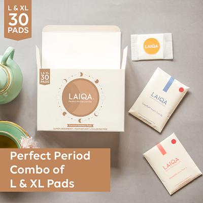Buy LAIQA Ultra Soft Day & Night Sanitary Pads for Women - Combo -15 ...