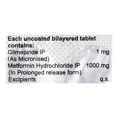 Glisen MF Forte 1mg Tablet 15'S : Uses, Side Effects, Price | Netmeds