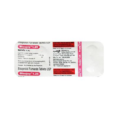 BISOJOY 1.25 Tablet 10's : Price, Uses, Side Effects | Netmeds